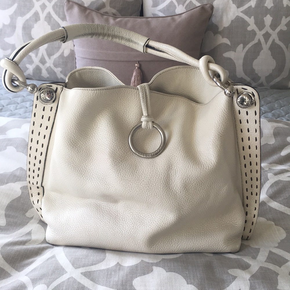 Ivory Leather Bcbg Purse - Gem